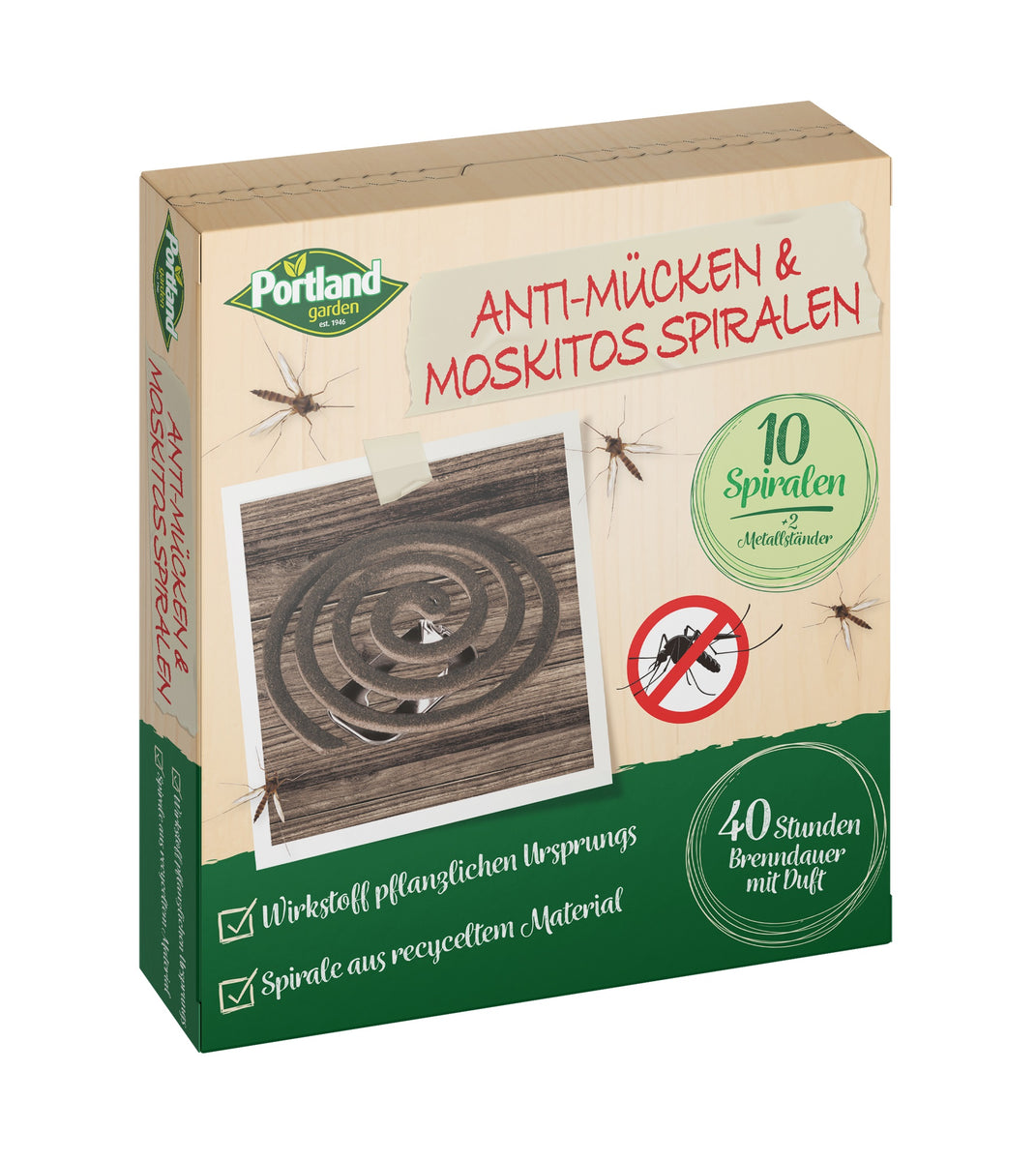 Portland Garden Anti-Mücken & Moskitos Spiralen – Knapkon