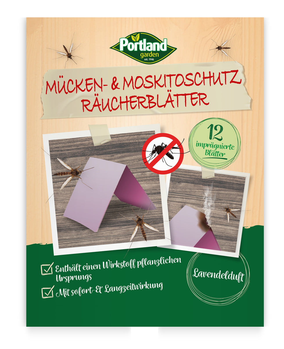 Portland Garden Mücken- & Moskito Räucherblätter – Knapkon